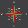 Compass 16 point – Creative Preformed Markings