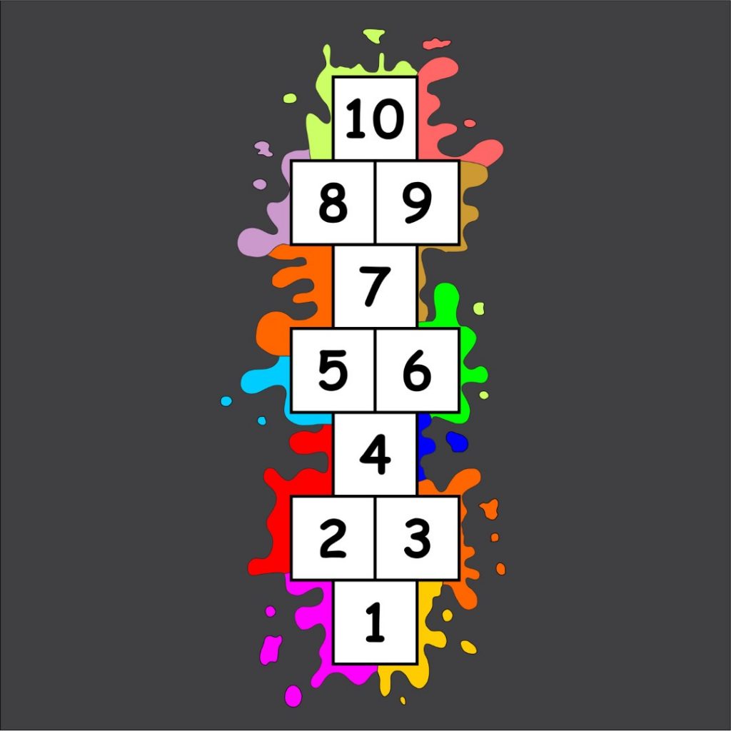 Splash Hopscotch – Creative Preformed Markings